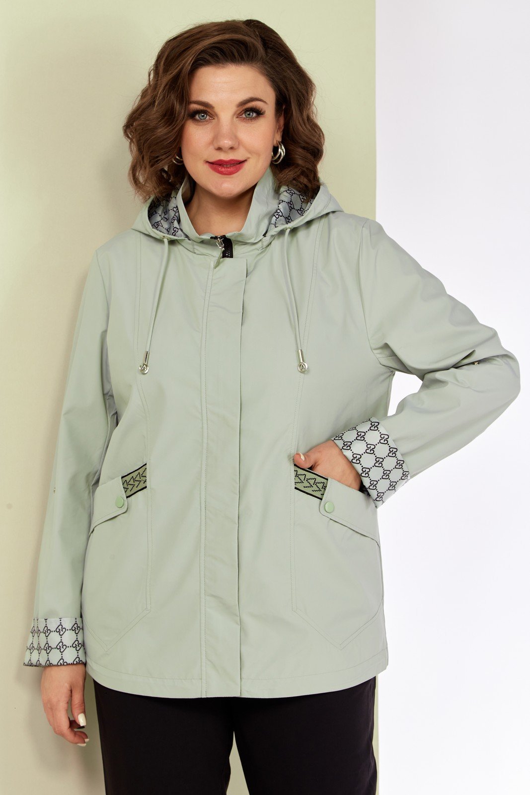 Куртка 2147 фисташка Shetti купить в интернет магазине Велесмода